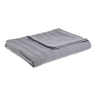 Nestwell Stripe Blanket, Twin - Transitional - Blankets - by Sunham ...