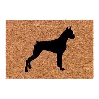 Coir Doormat Boxer Dog (30" x 18" Standard) - Contemporary - Doormats ...