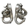 Vintage Style Large Octopus Bookend Set 2 Sea Life Silver Ornate 10 in ...