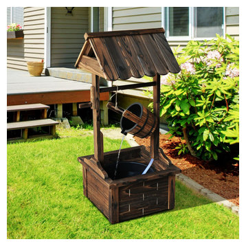 THE 15 BEST Rustic Rustic Outdoor Fountains and Ponds for 2022 | Houzz