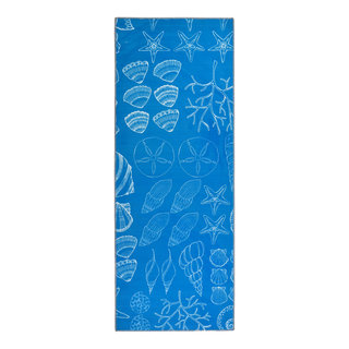 Shell Themed Rug Blue Rug with Clams Ocean Summer Beach Themed Rug 21 ...