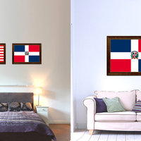 Dominican Republic Country Flag Canvas Print, 15"x21", 27"x39 ...