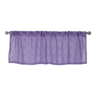 Jess Rod Pocket Embroidered Curtain Valance - Mediterranean - Valances ...