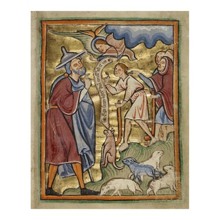 "The Angel Appearing to Joachim" Print 12th Century English Illuminator ...