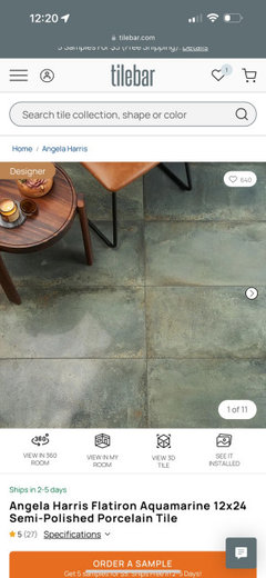 Anyone used Angela Harris Wilder Protea Leaves Mural Porcelain Tile ...