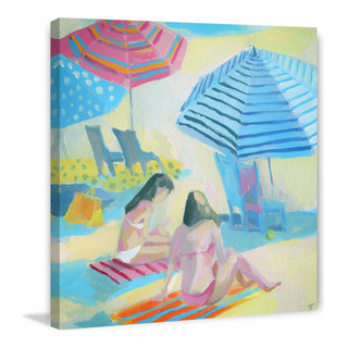 "Girls Having Fun" Painting Print on Wrapped Canvas, 48"x48", 48"x48 ...