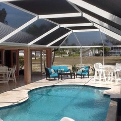 pool cage in white or bronze?????