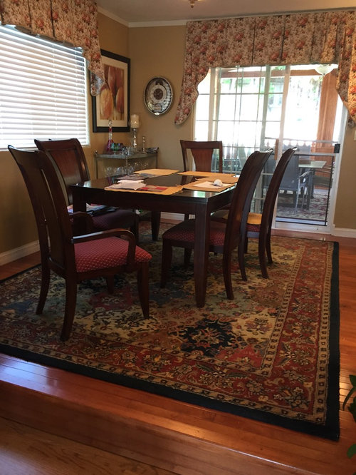 Level drop down living room to same level as the dining room