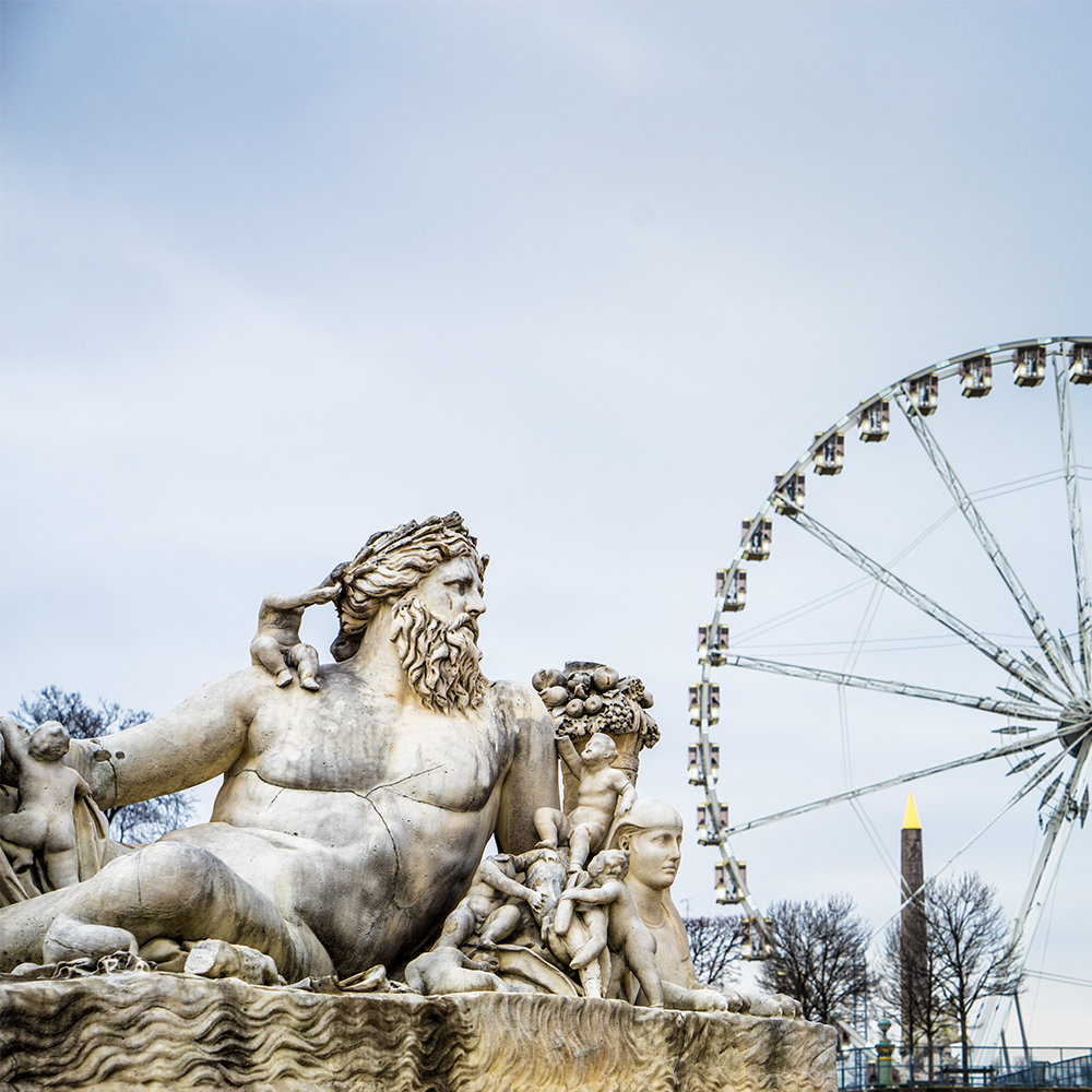 "Roue de Paris", 36" x 36" - Contemporary - Prints And Posters - by JVA ...