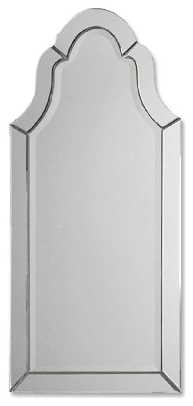 Hovan Frameless Arched Mirror By Designer Grace Feyock - Mediterranean ...