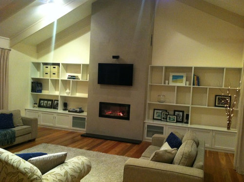 How to light asymmetrical cathedral ceiling? | Houzz UK