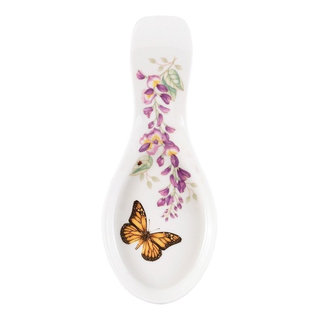 Lenox Butterfly Meadow Porcelain Monarch Spoon Rest, 10 Inch ...