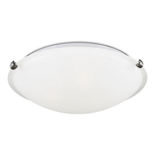 Clip Ceiling Flush Mount LED Flush Mount, Brushed Nickel - Transitional ...