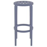Tom Resin Bar Stool Dark Gray - Contemporary - Bar Stools And Counter ...