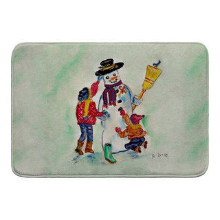 Snowman Bath Mat 24x36 - Contemporary - Bath Mats - by Betsy Drake ...
