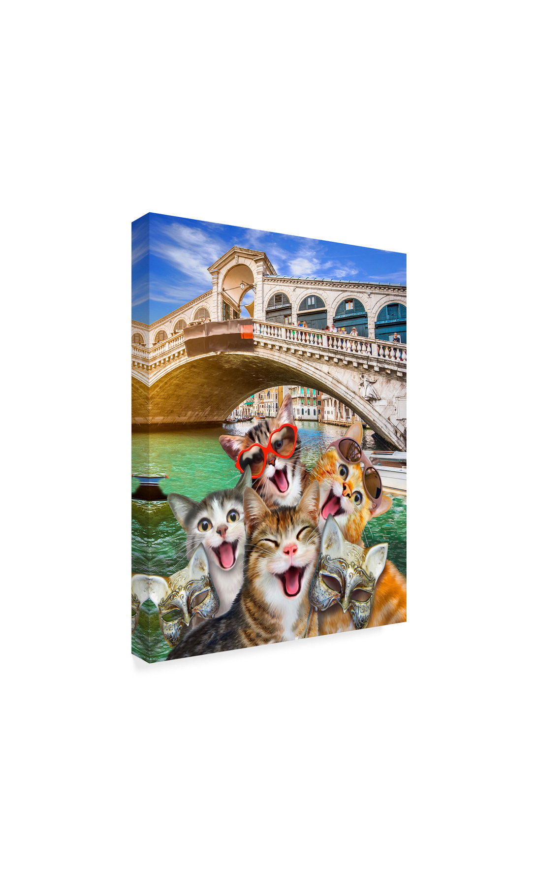 "Kitty Bridge" by Howard Robinson, Canvas Art, 32"x24" - Contemporary ...