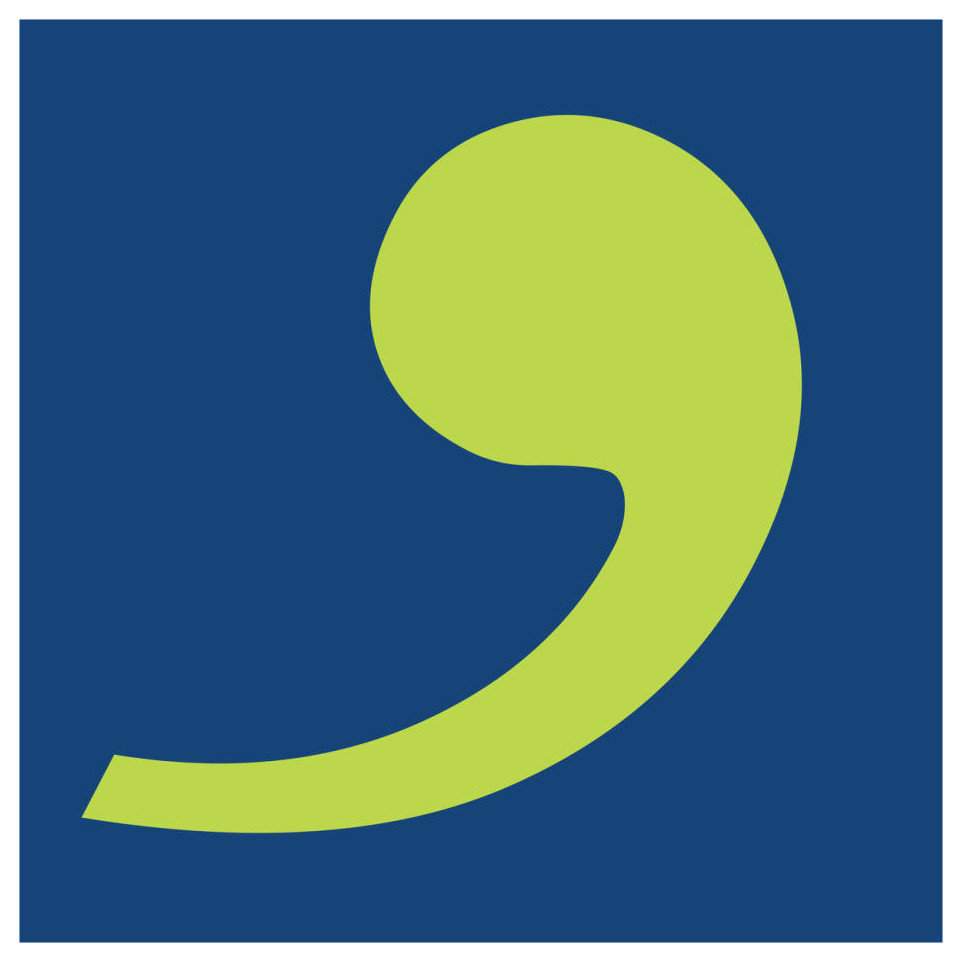 "Bold Type - Comma" Digital Paper Print by BG.Studio, 20"x20", 26"x26 ...