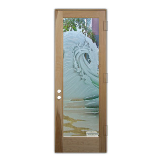 Front Door - Curl - Fiberglass Smooth - 30" x 80" - Book/Slab Door, 36 ...