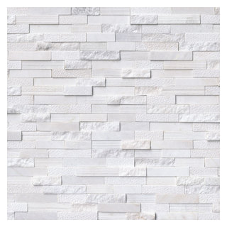 Arctic White 6X12X6 MultiFinish Corner Ledger Panel, 4x4 or 6x6 Sample ...