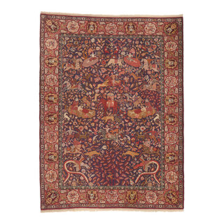 Antique Agra Hunting Scene Rug, 08'07 X 11'04 - Traditional - Area Rugs ...