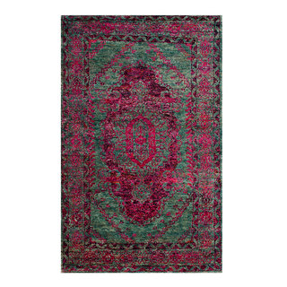 Safavieh Tangier Tgr605A Rug, Slate Blue/Fuchsia, 8'0"x10'0 ...