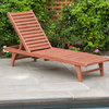 Chaise Lounge With Pull-Out Tray - Transitional - Outdoor Chaise ...