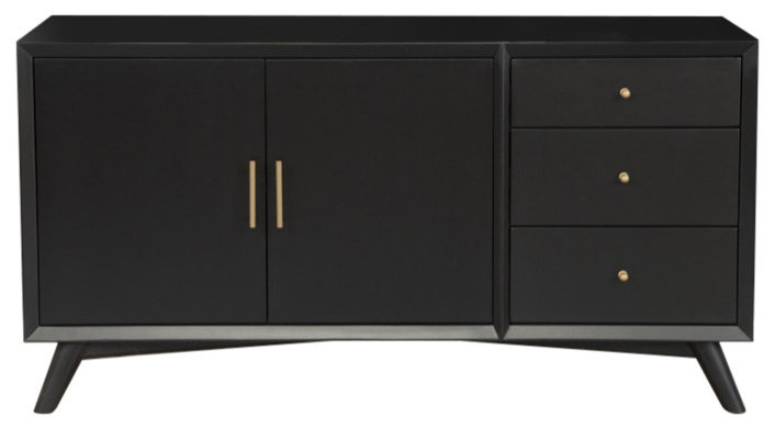 Flynn Sideboard, Black - Midcentury - Buffets And Sideboards - by ...