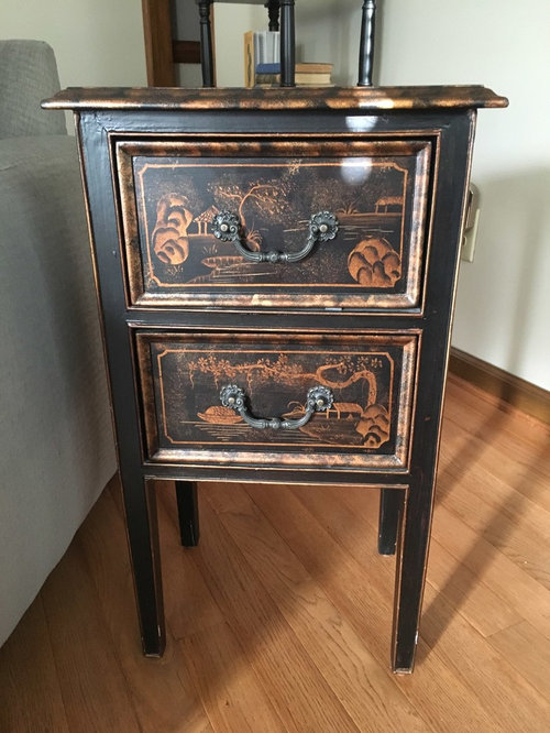 asian style cabinet and chest