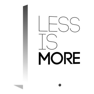 "Less Is More Poster White" Fine Art Print, 12" x 16" - Modern - Prints ...