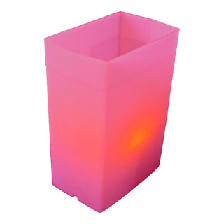FLIC Luminaries, Pink, Set of 12 - Contemporary - Candleholders - by ...