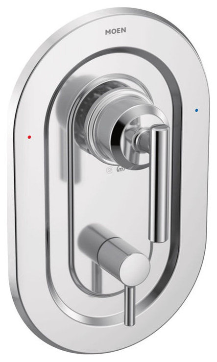 Moen Gibson Posi-Temp Valve Trim w/ 3-Function Diverter, Lever Handles - Modern - Tub And Shower ...
