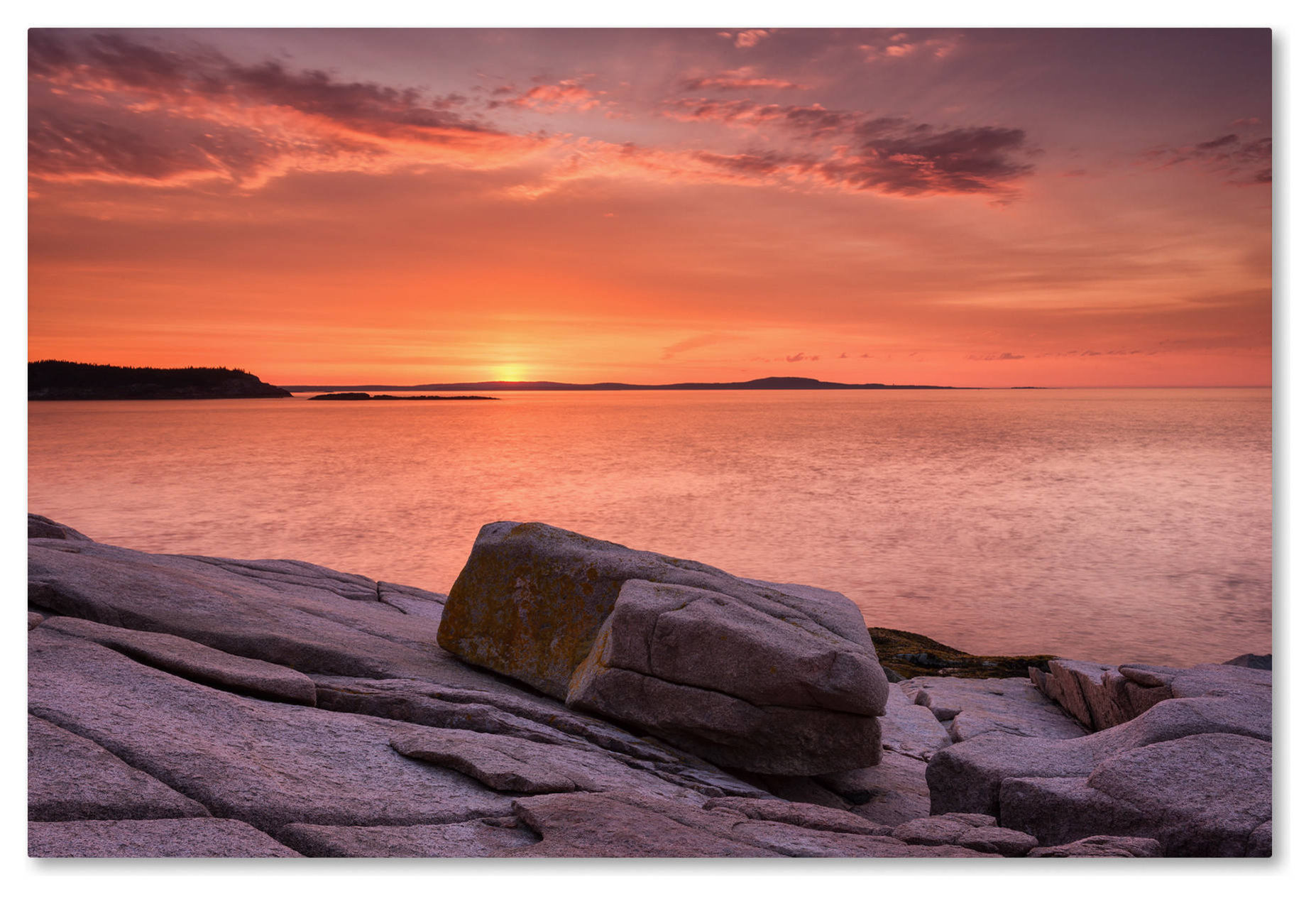 Michael Blanchette Photography 'Pink Granite' Canvas Art, 32"x22" - Beach Style - Prints And ...