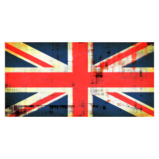 "Union Jack" Artwork, 24"x12" - Contemporary - Prints And Posters - by ...