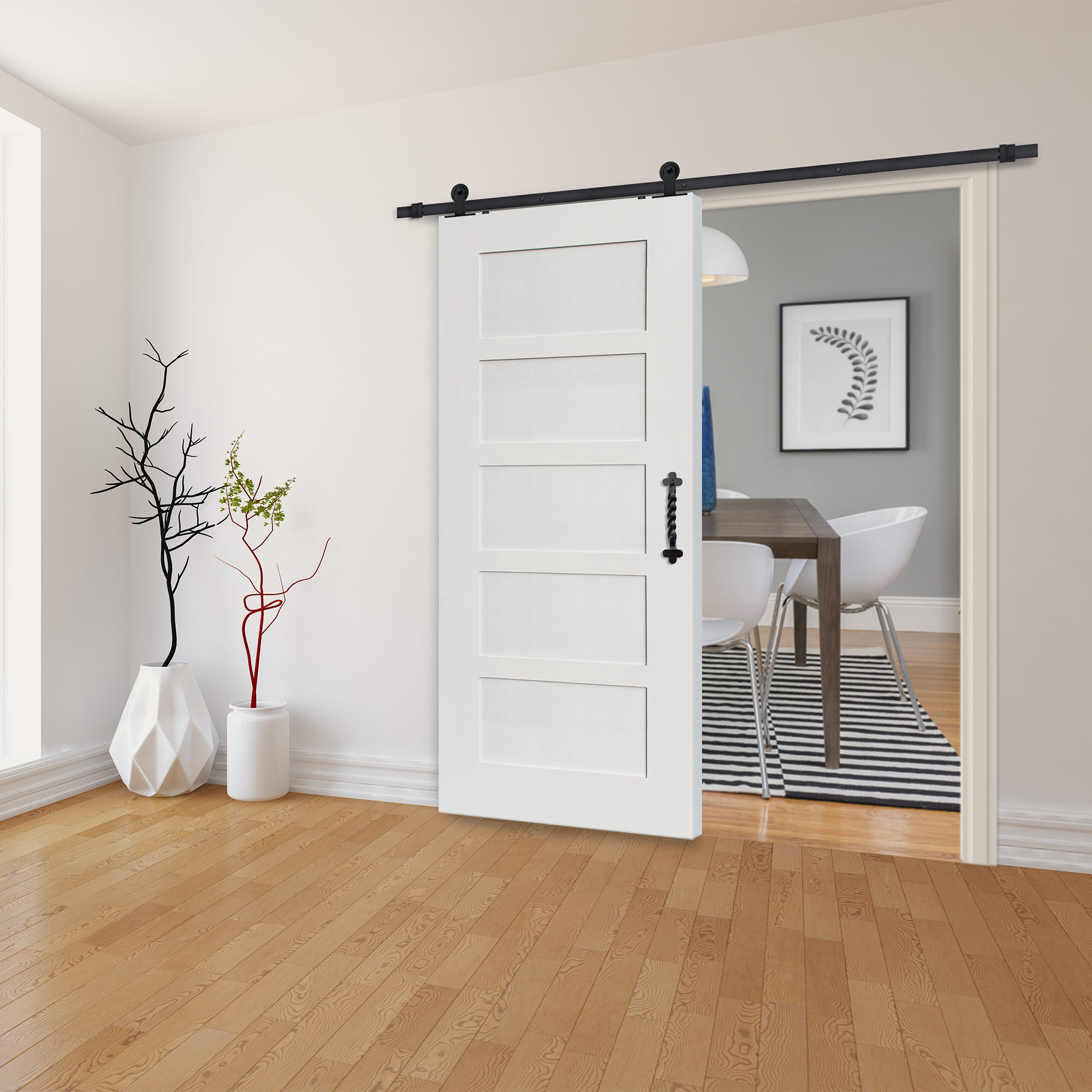 Shaker 5 Panel MDF Door, 36" X 80" - Transitional - Interior Doors - by ...