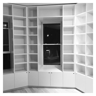 Townhouse library - New York - by Geowood Design | Houzz UK