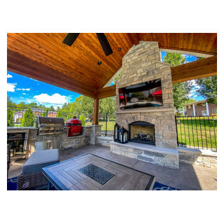 Open Gable Pool House - Patio - St Louis - by Heartlands Building ...