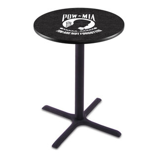 Holland L211 POW/MIA 42x28" Pub Table - Black Wrinkle - Contemporary ...