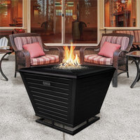 Sunbeam Pyramid Modern Style Steel Metal Fire Pit in Black Finish ...