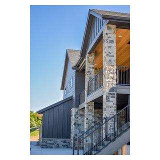 Modern Black Horse Ashlar Home - Traditional - Exterior - Omaha - by ...