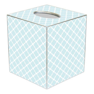 TB2605 - Chelsea Light Blue Tissue Box Cover - Contemporary - Tissue ...