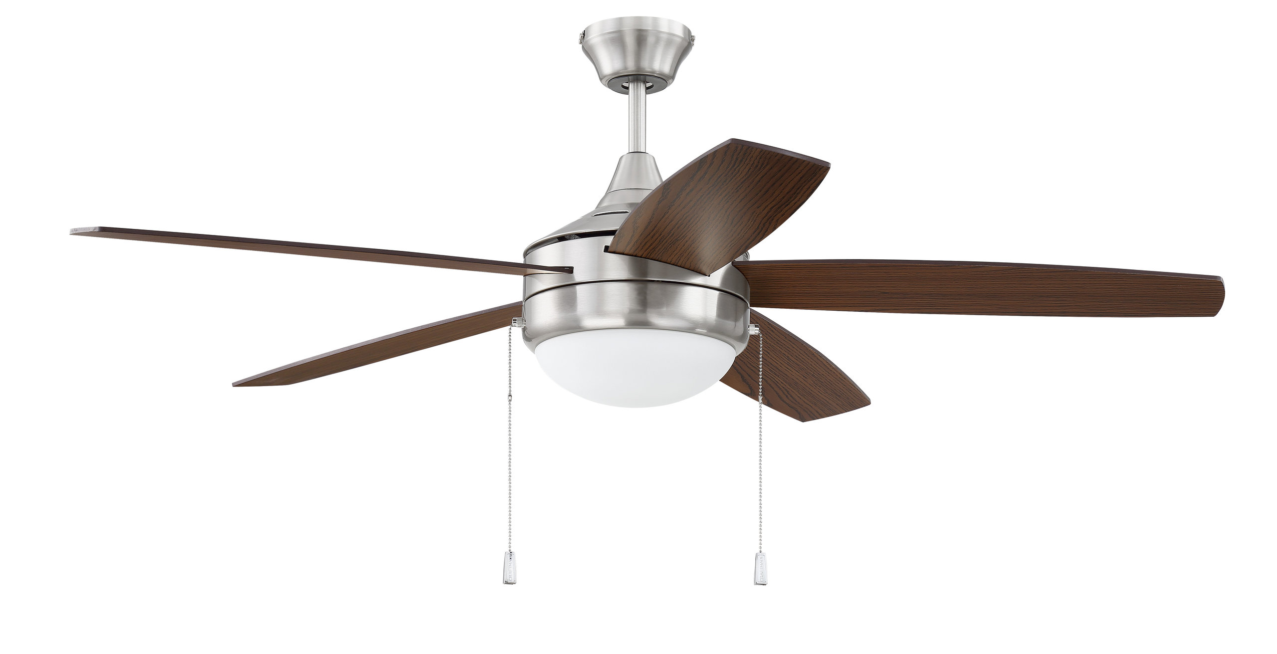 52" Energy Star Ceiling Fan in Brushed Polished Nickel (EPHA52BNK5 ...