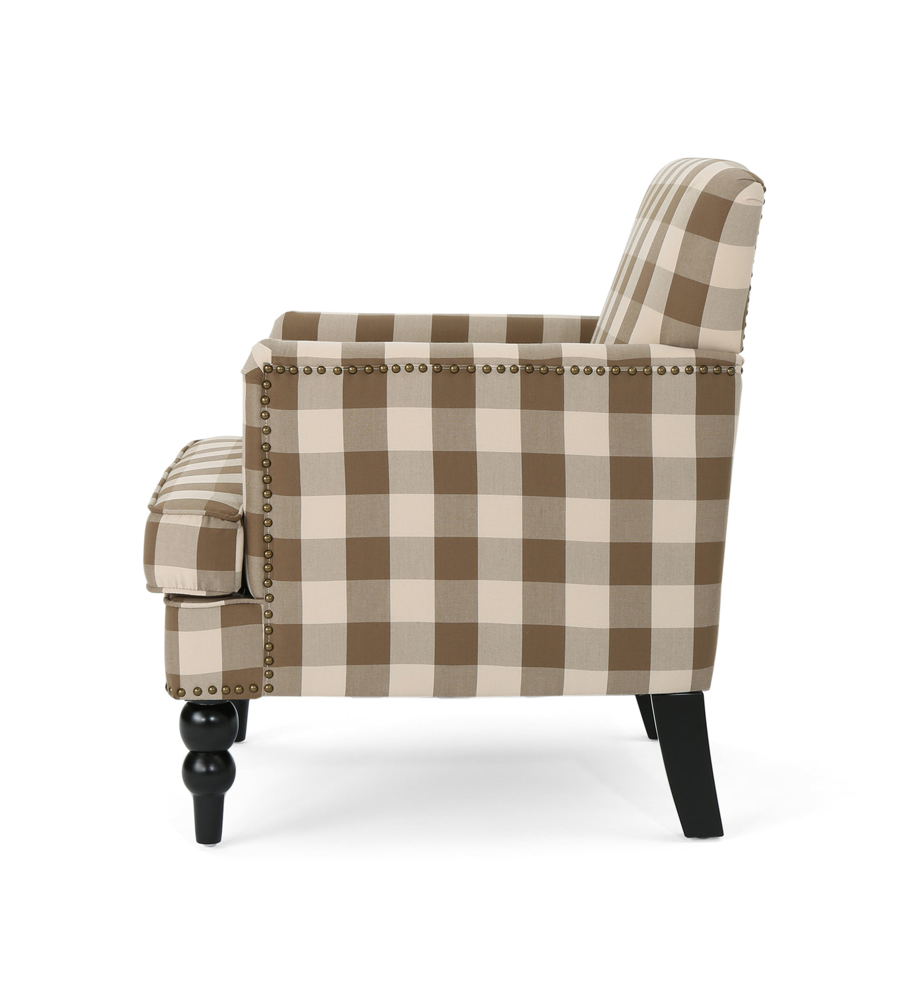 GDF Studio Eve Tufted Fabric Club Chair - Farmhouse - Armchairs And ...