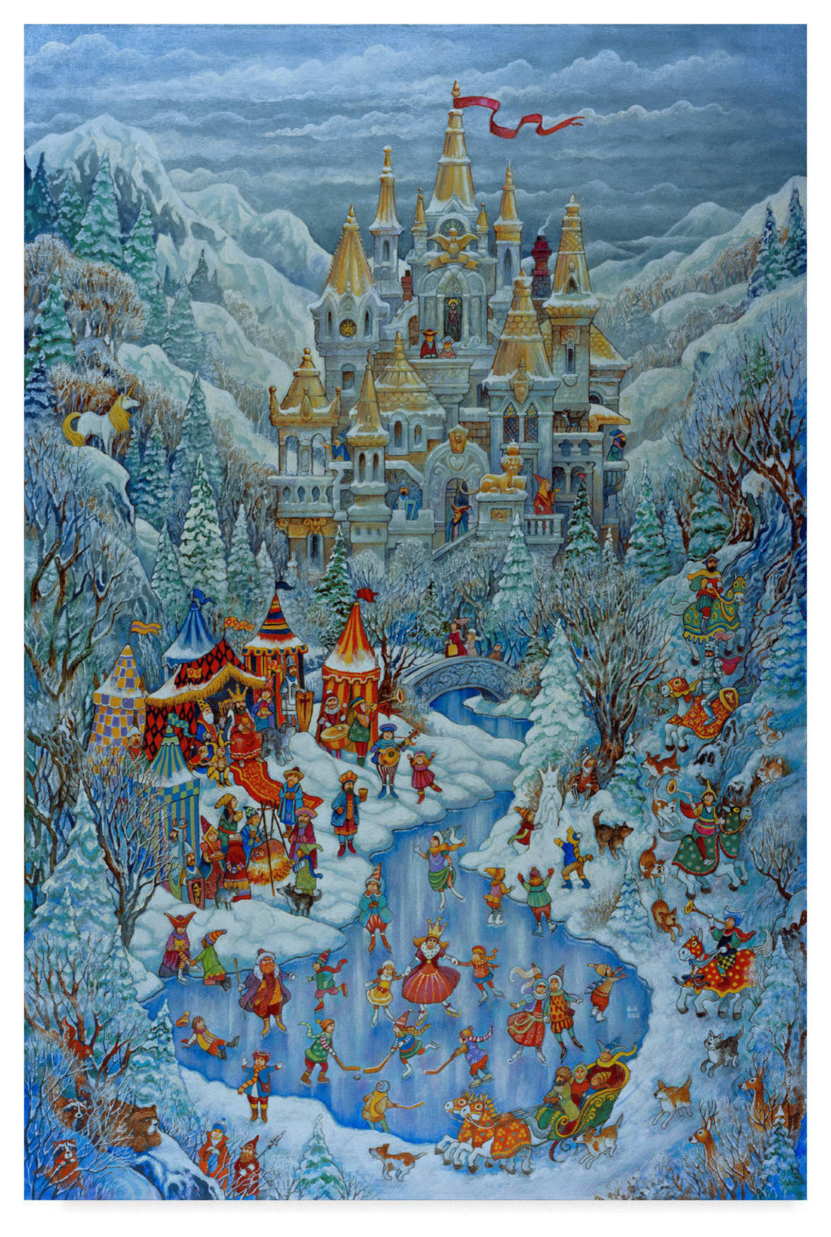 "Camelot Castle" by Bill Bell, Canvas Art, 22"x32" - Contemporary ...