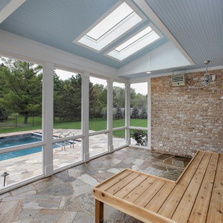 75 Most Popular Grey Conservatory with Slate Flooring Design Ideas for ...