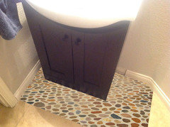 Small bathroom tile mismatch