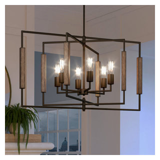 Luxury Mid- Century Modern Chandelier, Oil Rubbed Bronze, UEX2212 ...