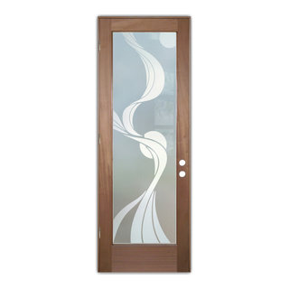 Front Door - Ribbon Reflection Moons - Fiberglass Smooth - 30" x 80 ...