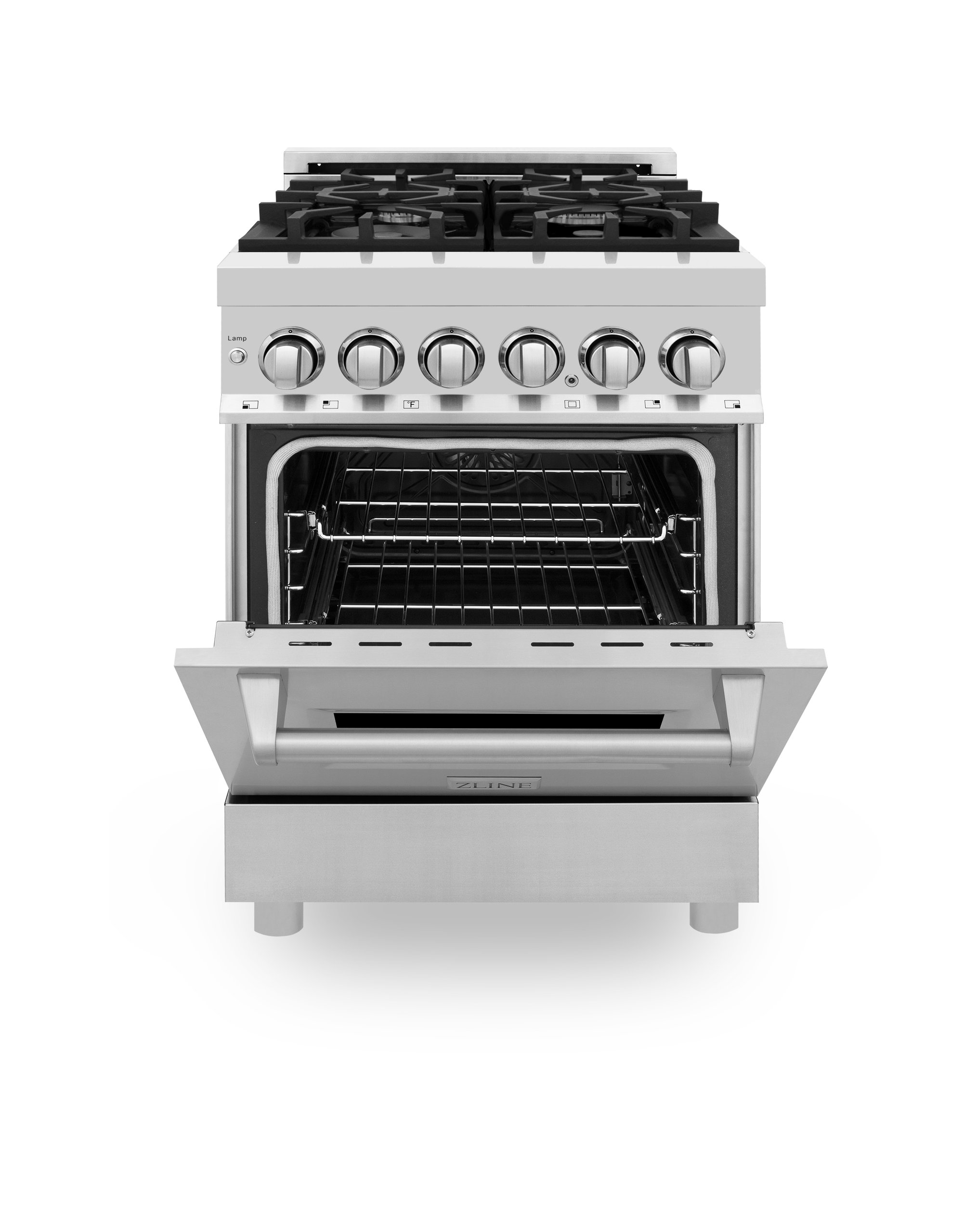 ZLINE Freestanding Range, Stainless Steel, Dual Fuel, RA24 ...