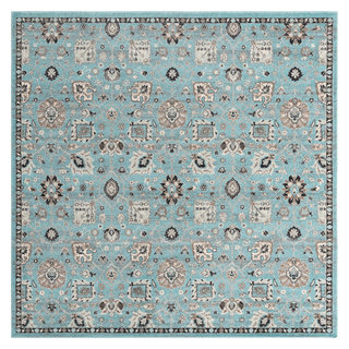 Rug Unique Loom Tradition Light Blue Square 8' 4 x 8' 4 - Traditional ...