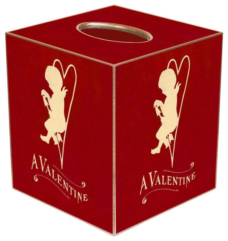 TB2960 - A Valentine Red Tissue Box Cover - Traditional - Tissue Box ...
